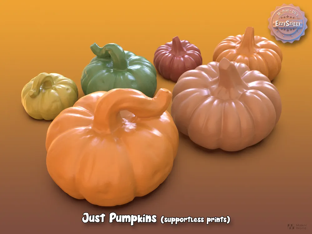 Just Pumpkins by EzzySziggy MakerWorld: Download Free 3D Models