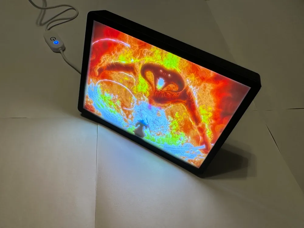 Balrog & Gandalf Color Lithophane with Frame by Hey Ben MakerWorld ...