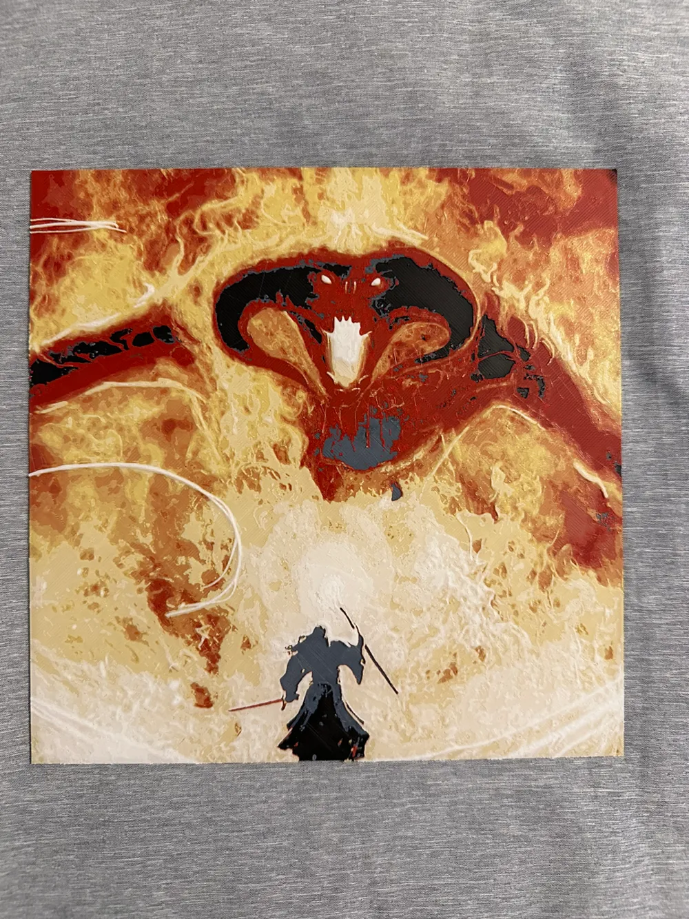 Balrog & Gandalf Color Lithophane with Frame by Hey Ben - MakerWorld