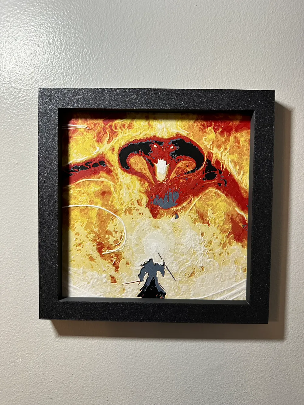 Balrog & Gandalf Color Lithophane with Frame by Hey Ben MakerWorld ...