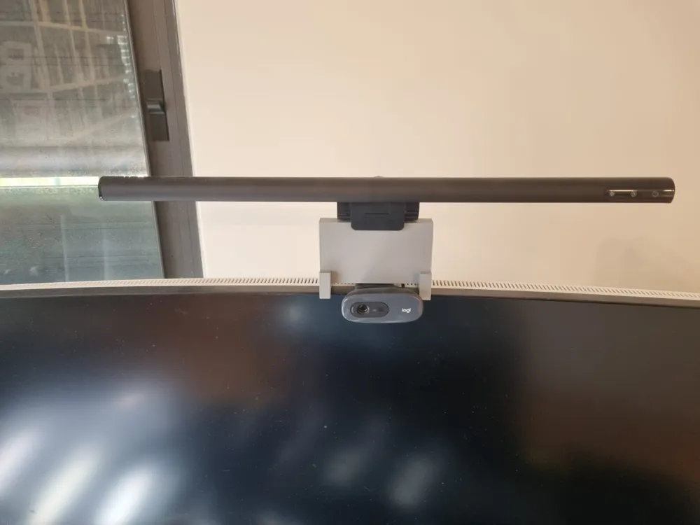 Baseus light bar adapter for curved monitors - Free 3D Print Model ...