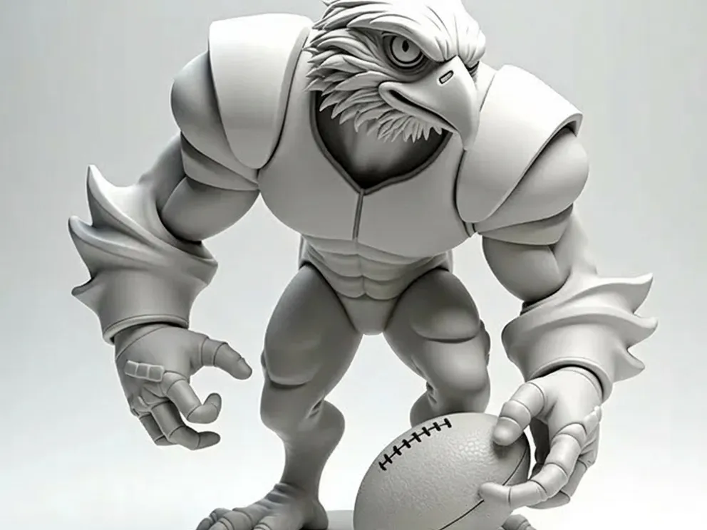 Gridiron Beast Seahawk Warrior - Free 3D Print Model - MakerWorld
