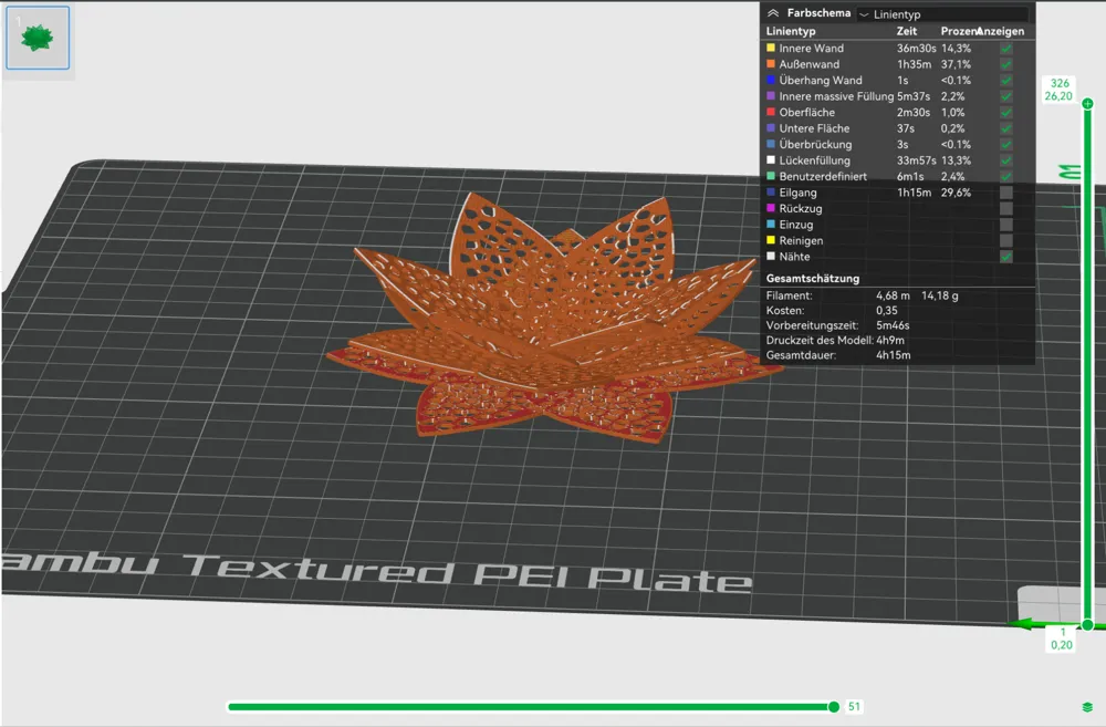 Voronoi flower by Lars - MakerWorld