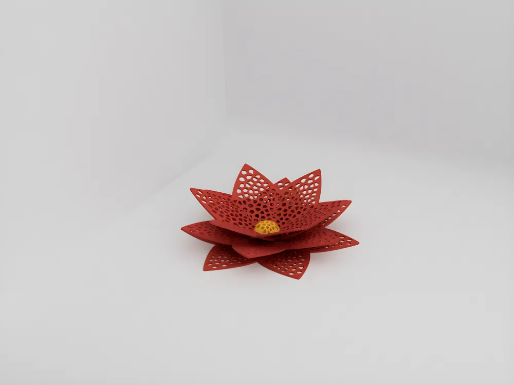 Voronoi flower by Lars - MakerWorld