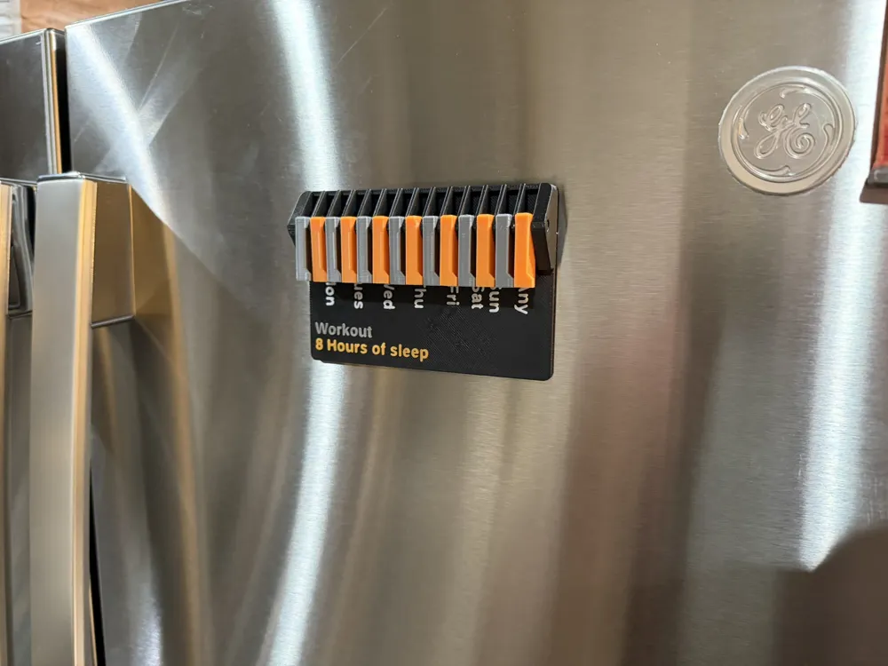 Customizable Weekly Habit Tracker (Satisfying) - Free 3D Print Model ...