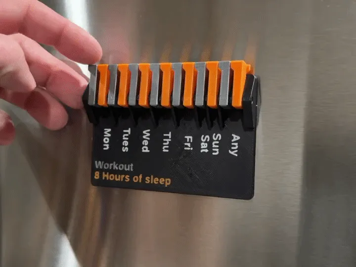 Customizable Weekly Habit Tracker (Satisfying) - Free 3D Print Model ...