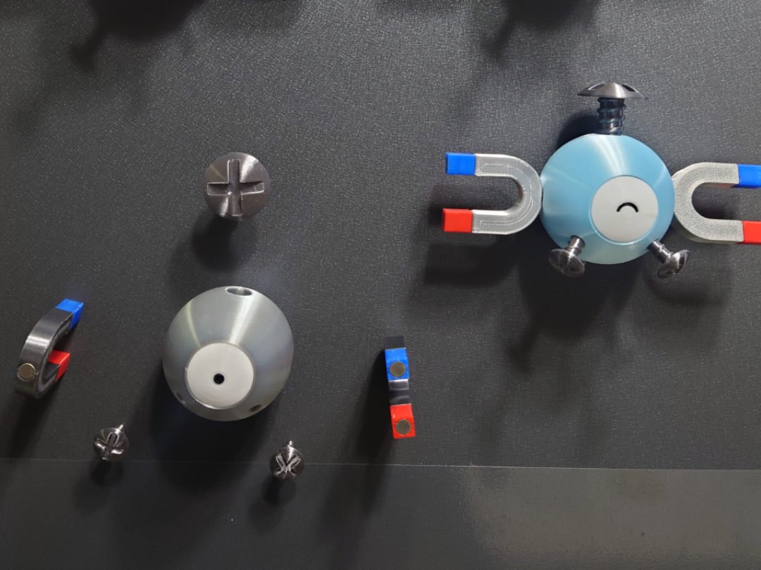 Pokémon Magnemite Fridge Magnet (Fully Magnetic Parts Version) with ...