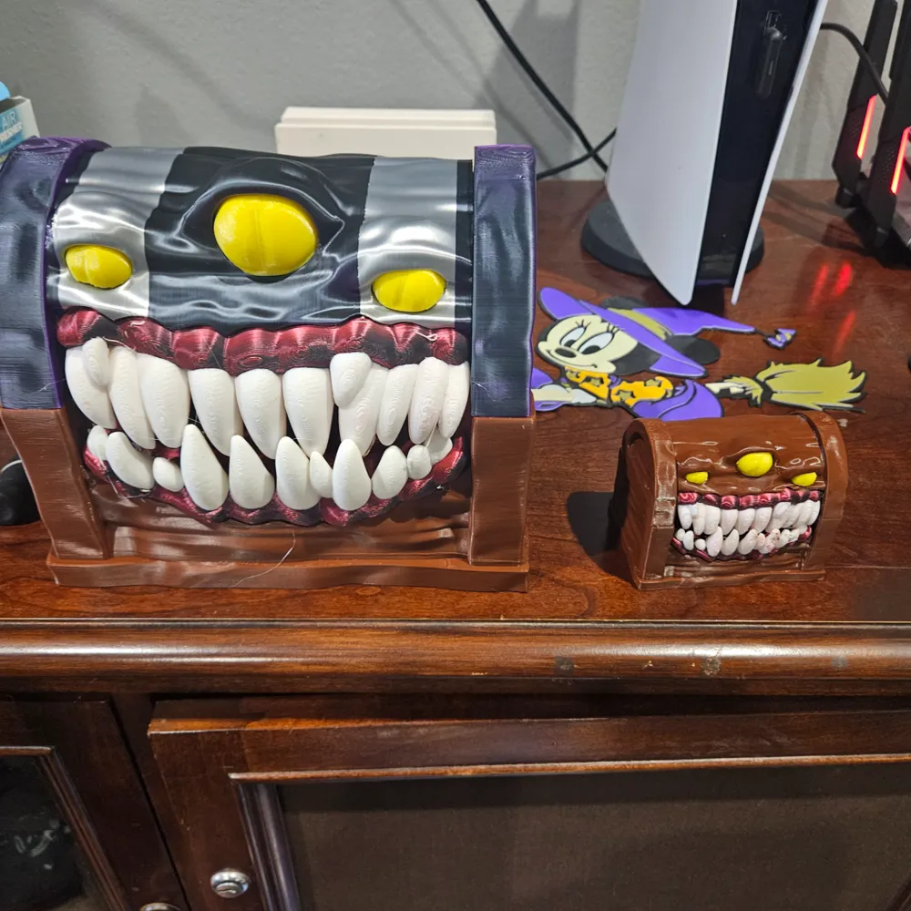 Mimic Chest large with Pins - Free 3D Print Model - MakerWorld