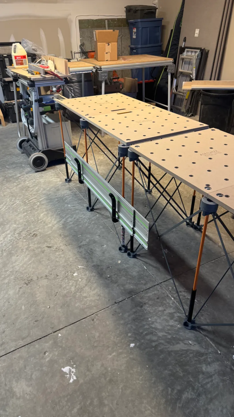 Track saw rail holder for Bora work bench by Hayden - MakerWorld