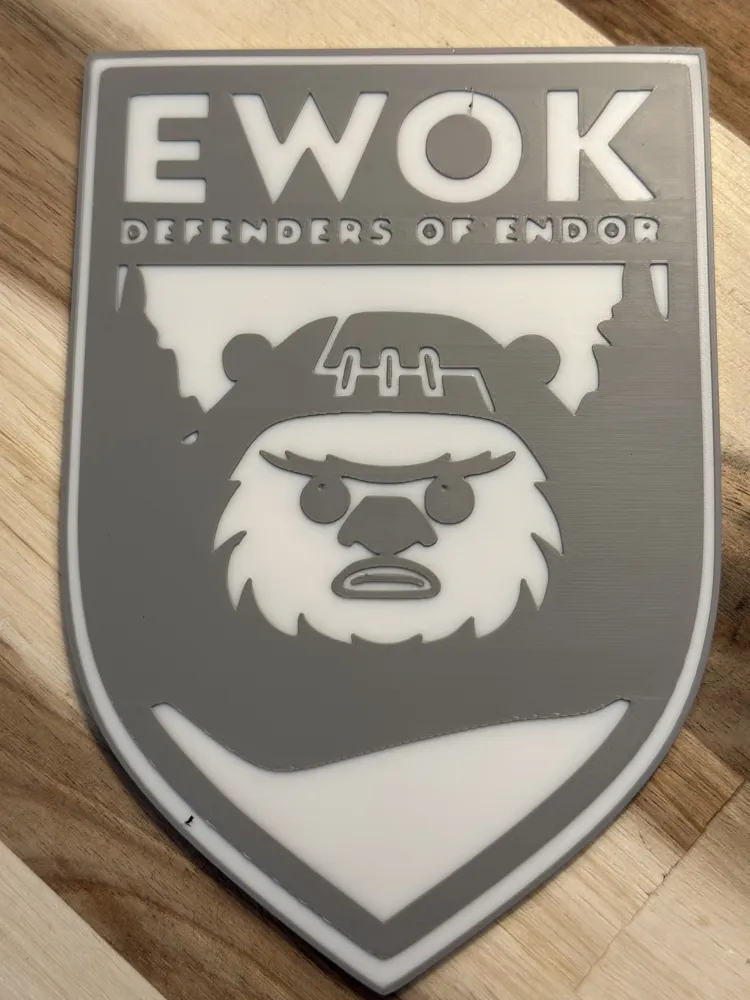 Star Wars - Ewok Defenders of Endor Sign/Badge by crazzybrad MakerWorld ...