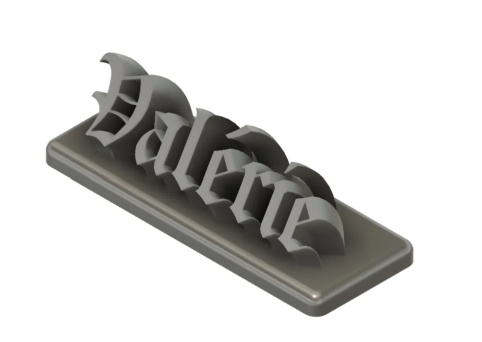 Name Tag - Editable place cards (fusion 360 file) by Nitros MakerWorld ...