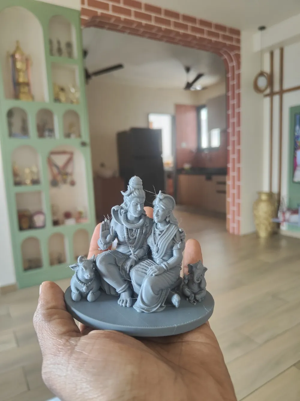 Shiv Parvati with Ganesha & Nandi - Free 3D Print Model - MakerWorld