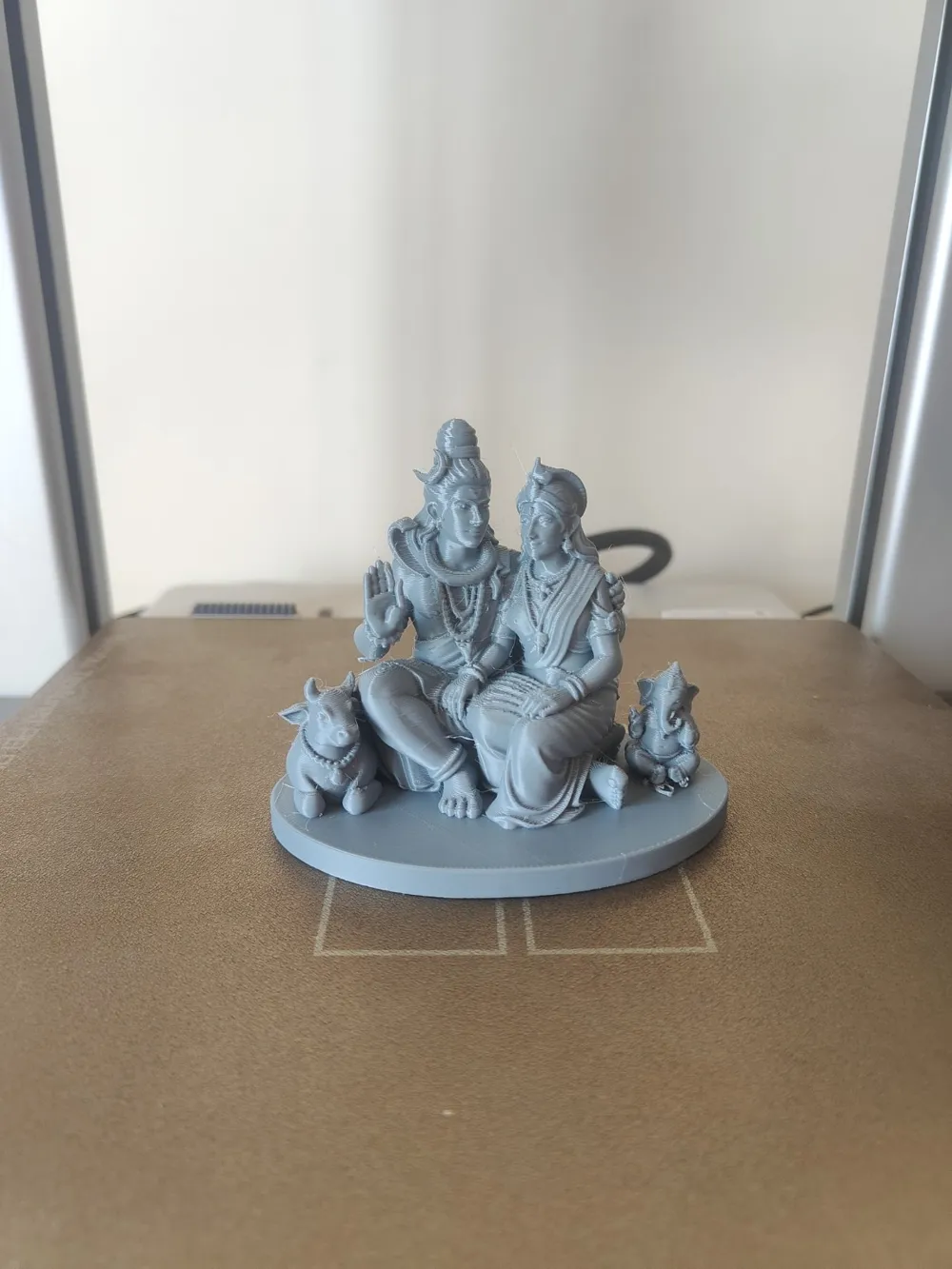 Shiv Parvati with Ganesha & Nandi - Free 3D Print Model - MakerWorld