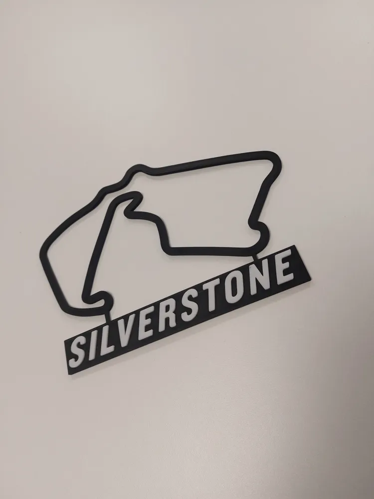 Silverstone British Grandprix F1 track layout by Nerdherderz MakerWorld ...