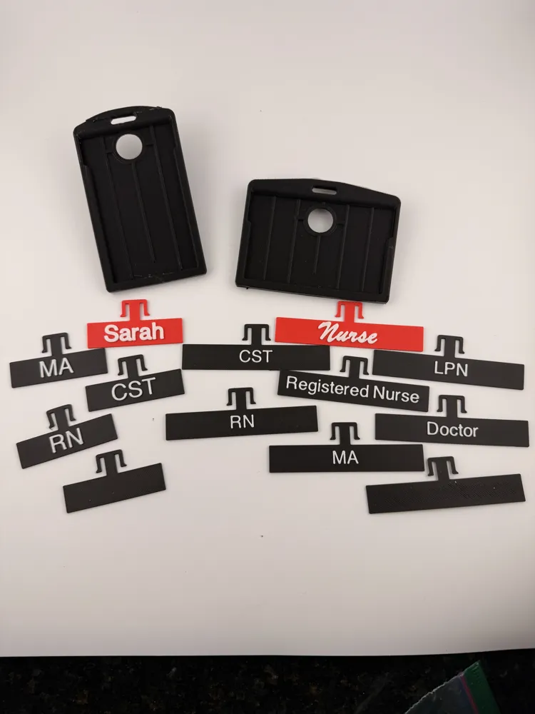 Badge holder (badge buddy) Vertical / Horizontal by Dogfinity ...
