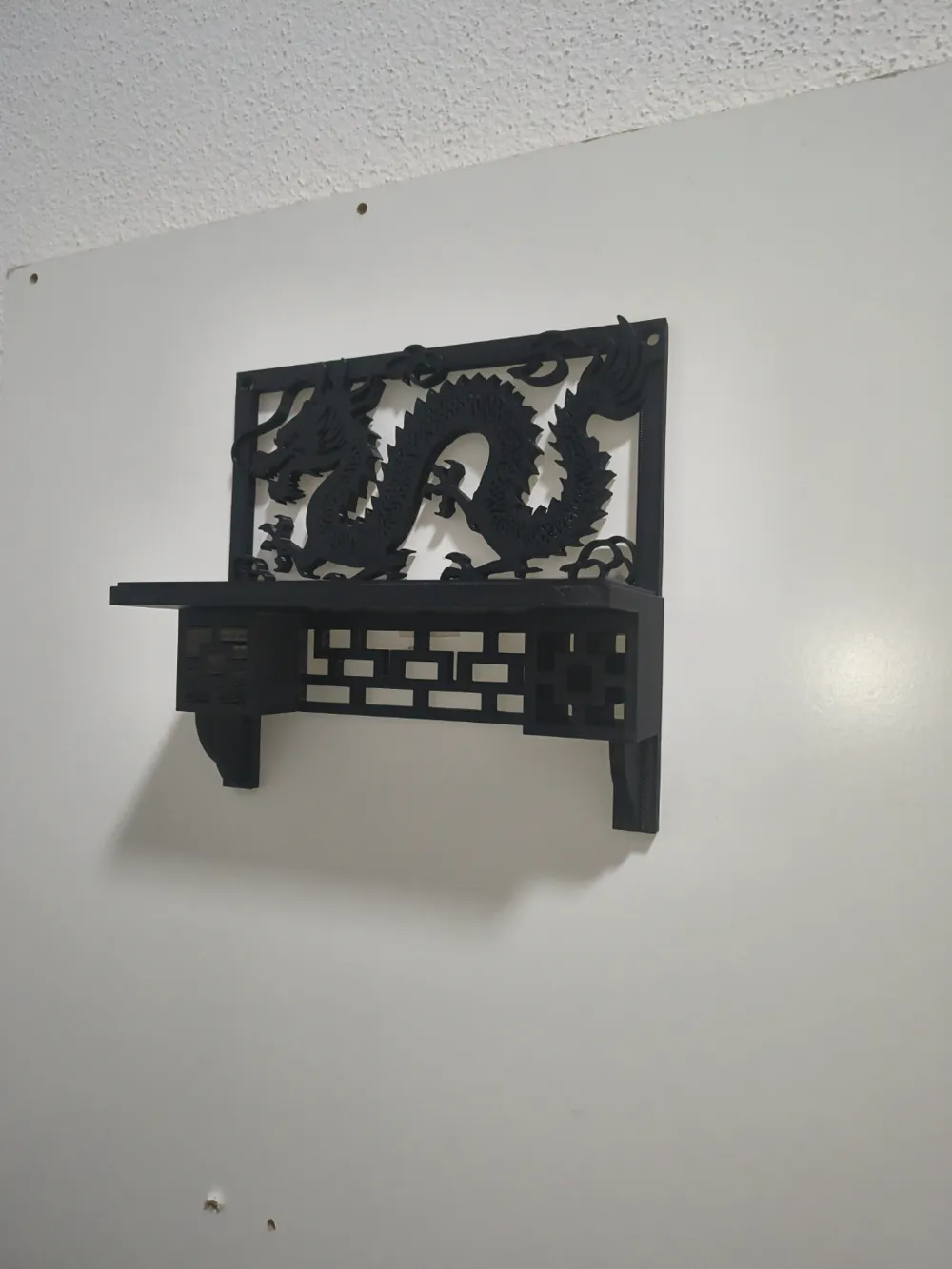 Dragon Wall Shelf – Decorative Display - Free 3D Print Model - MakerWorld