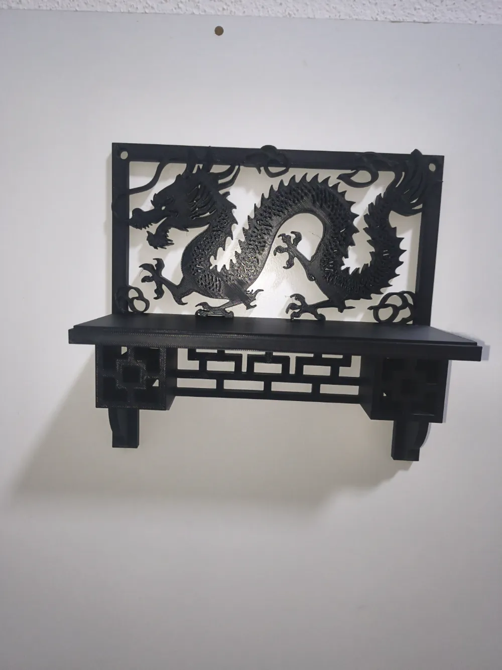 Dragon Wall Shelf – Decorative Display - Free 3D Print Model - MakerWorld