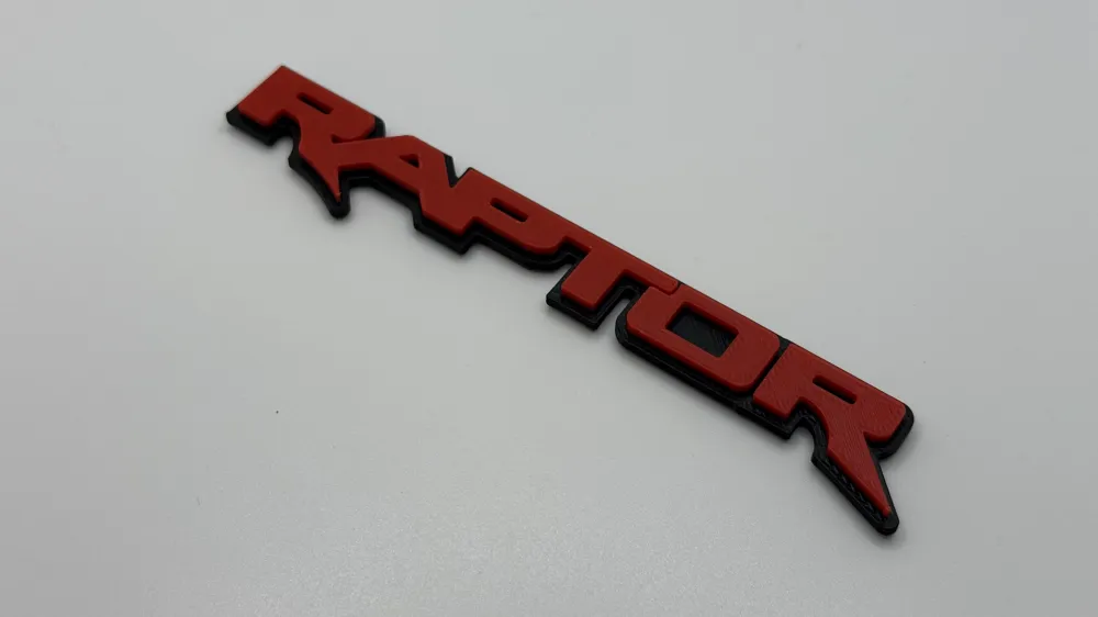 Ford F150/Bronco Raptor Dash Emblem - Free 3D Print Model - MakerWorld