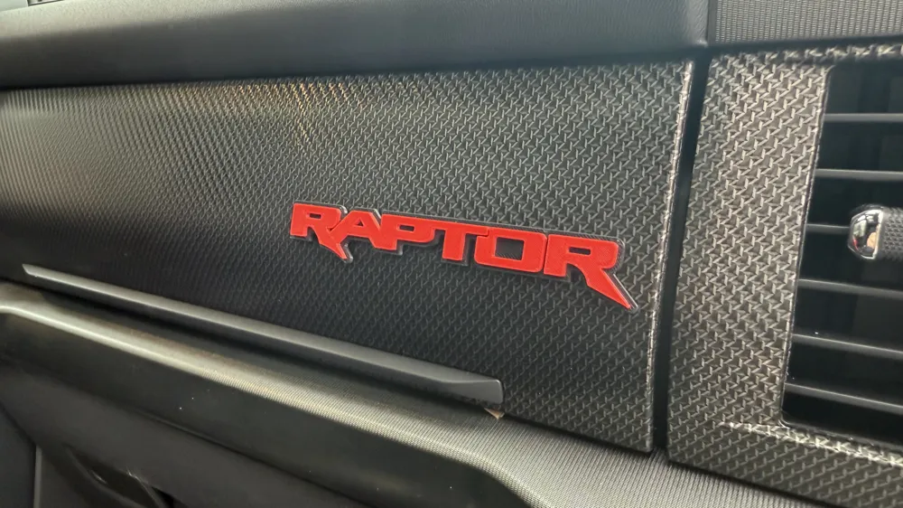 Ford F150/Bronco Raptor Dash Emblem - Free 3D Print Model - MakerWorld