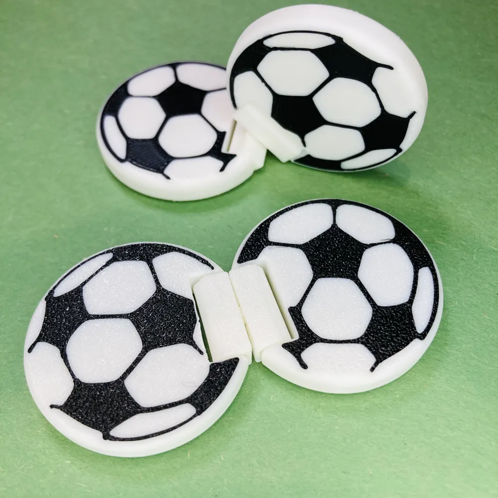 Soccer Ball Slip and Flip Fidget Toy (38 mins) - Free 3D Print Model ...