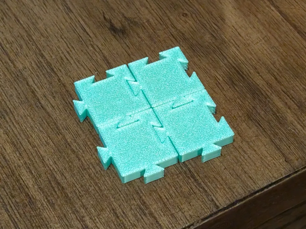 Dovetail Square Tile Puzzle Pieces - Free 3D Print Model - MakerWorld
