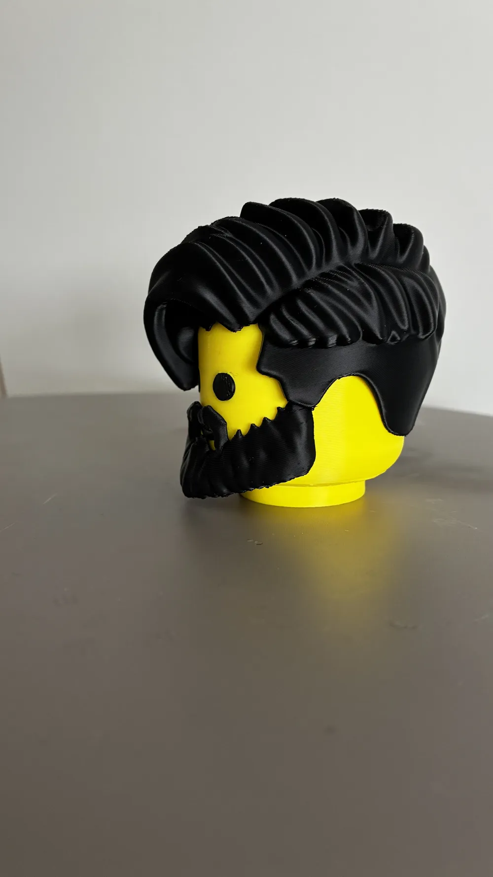 Brick hairstyle + beard / also without beard - Free 3D Print Model ...