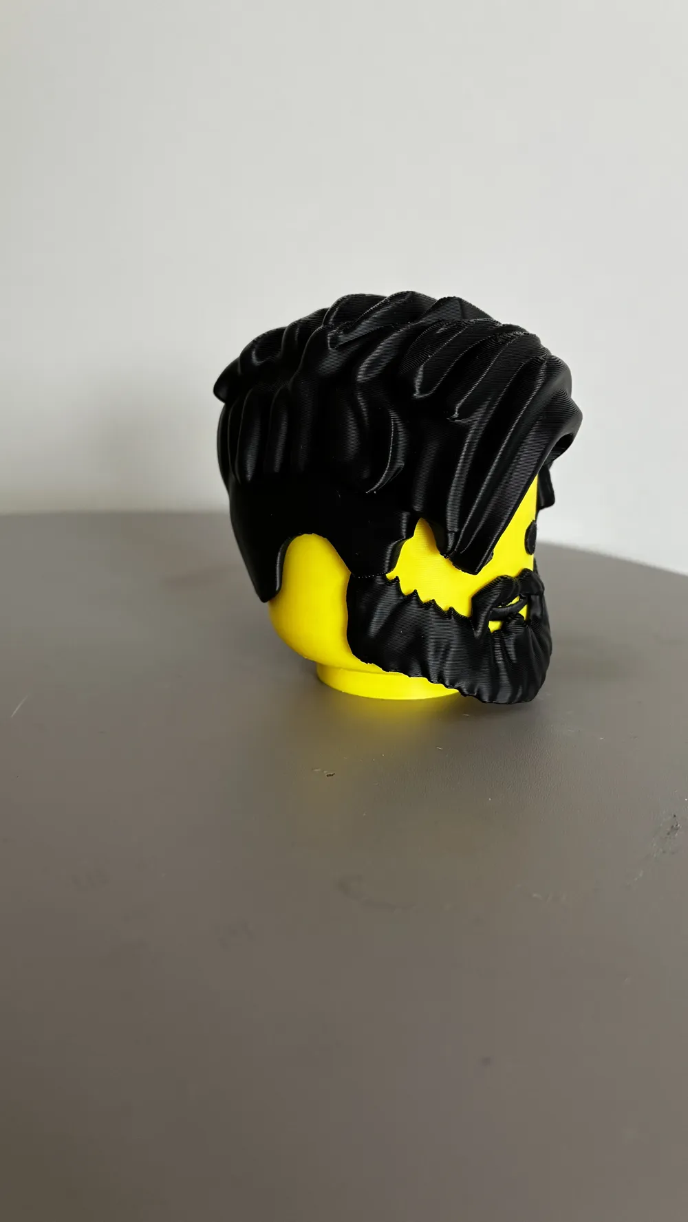 Brick hairstyle + beard / also without beard - Free 3D Print Model ...