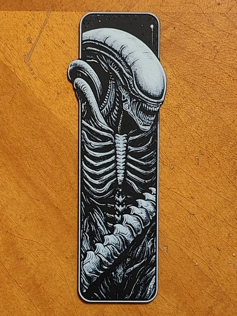 Alien Xenomorph Bookmark by Sarge MakerWorld: Download Free 3D Models