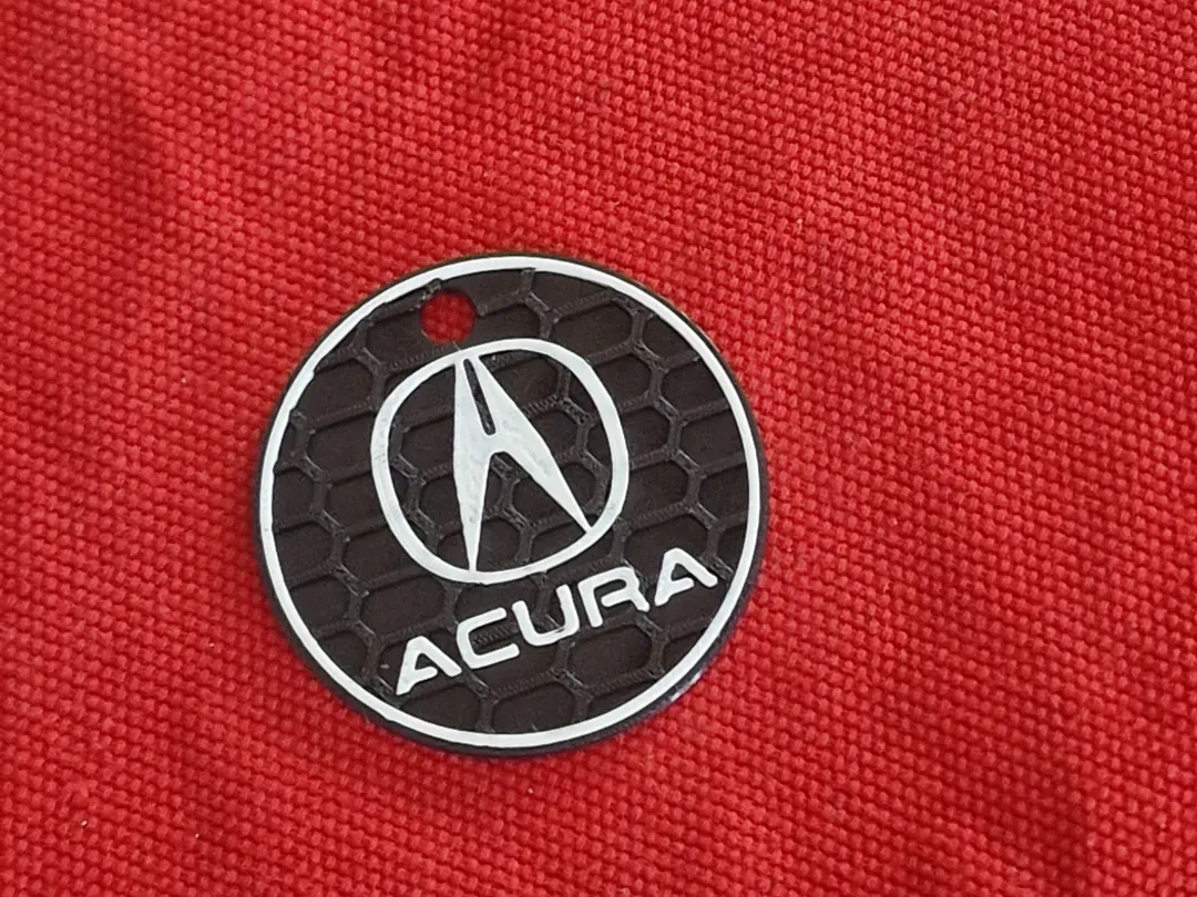Acura logo keychain - Free 3D Print Model - MakerWorld