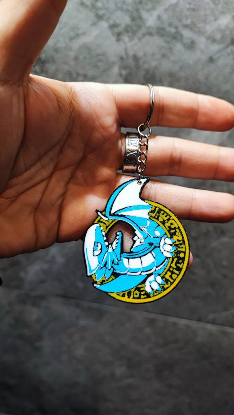 Blue Eyes Keychain by Garuda3D - MakerWorld