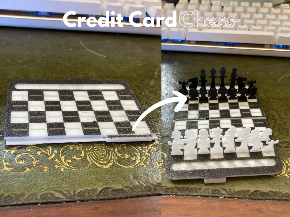Credit Card Chess Set by MWD_NAME - MakerWorld