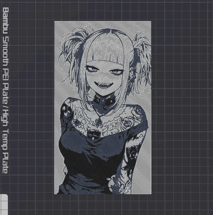 Hueforge of Cute goth Himiko Toga my hero academia by SBC Creations ...