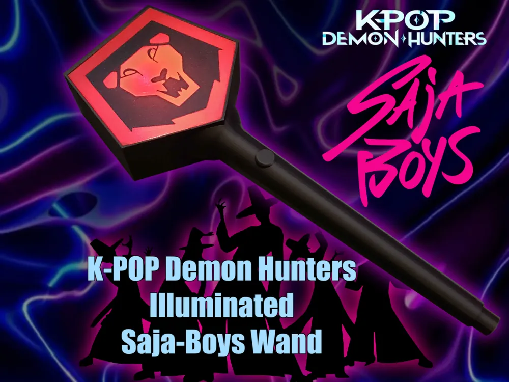 K-POP Demon Hunters Saja-Boys Illuminated Wand by xallex digital design ...