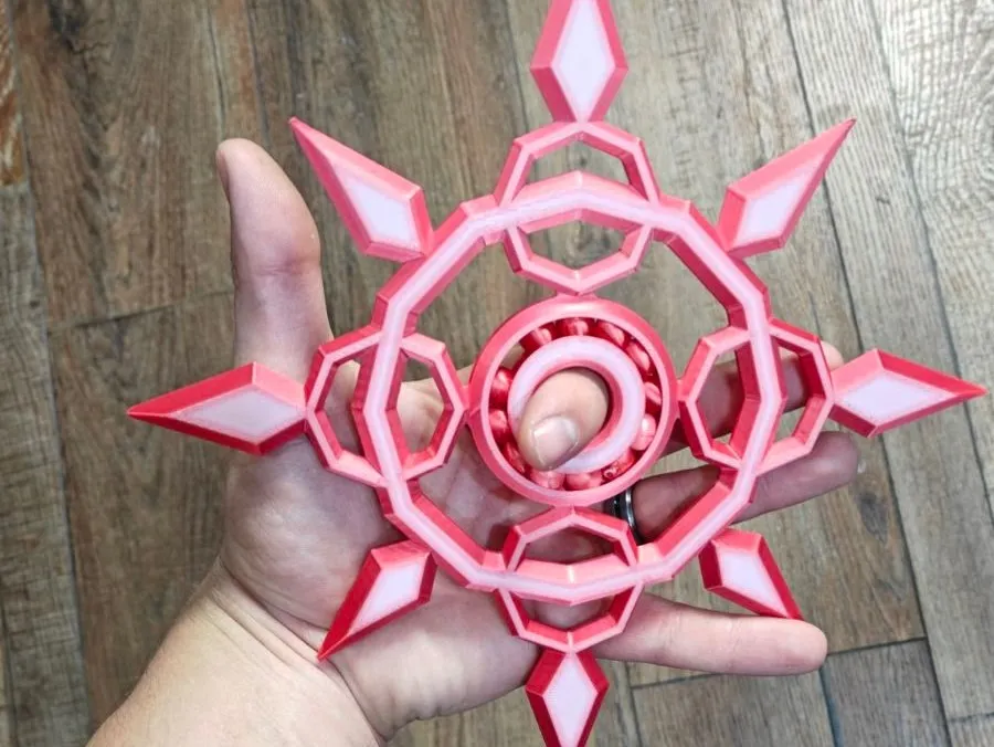 Print in Place Axel Finger Chakram Spinner by ProtoDad - MakerWorld