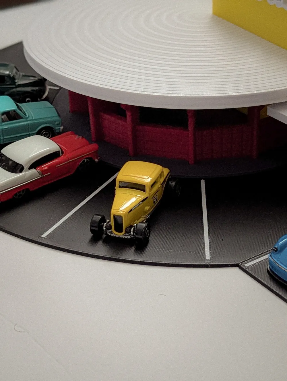 Mel's Drive-In Model Set - 1:64 Scale Diorama by LAYRLAB MakerWorld ...