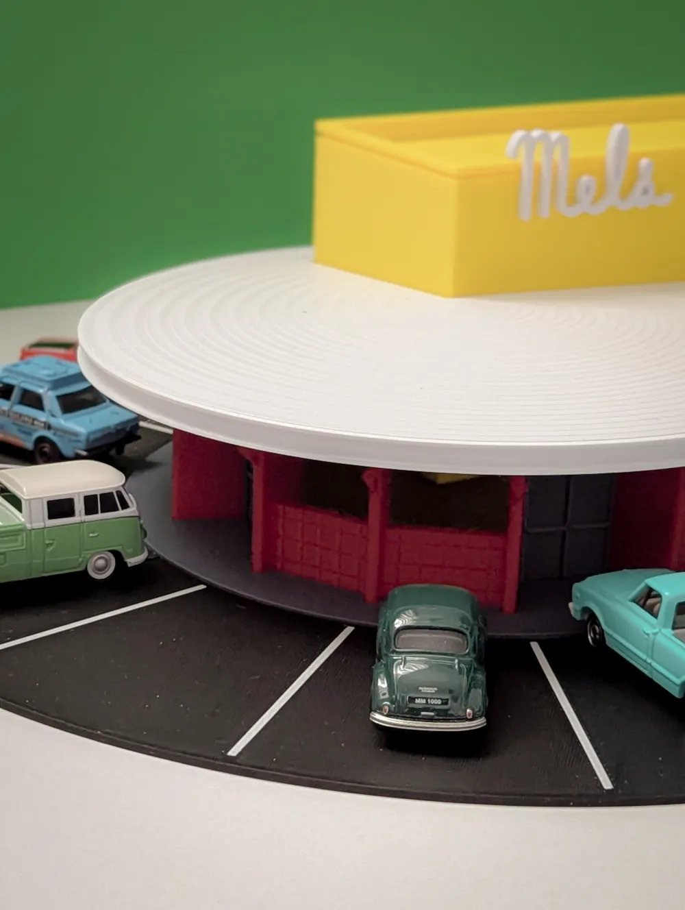 Mel's Drive-In Model Set - 1:64 Scale Diorama - Free 3D Print Model ...