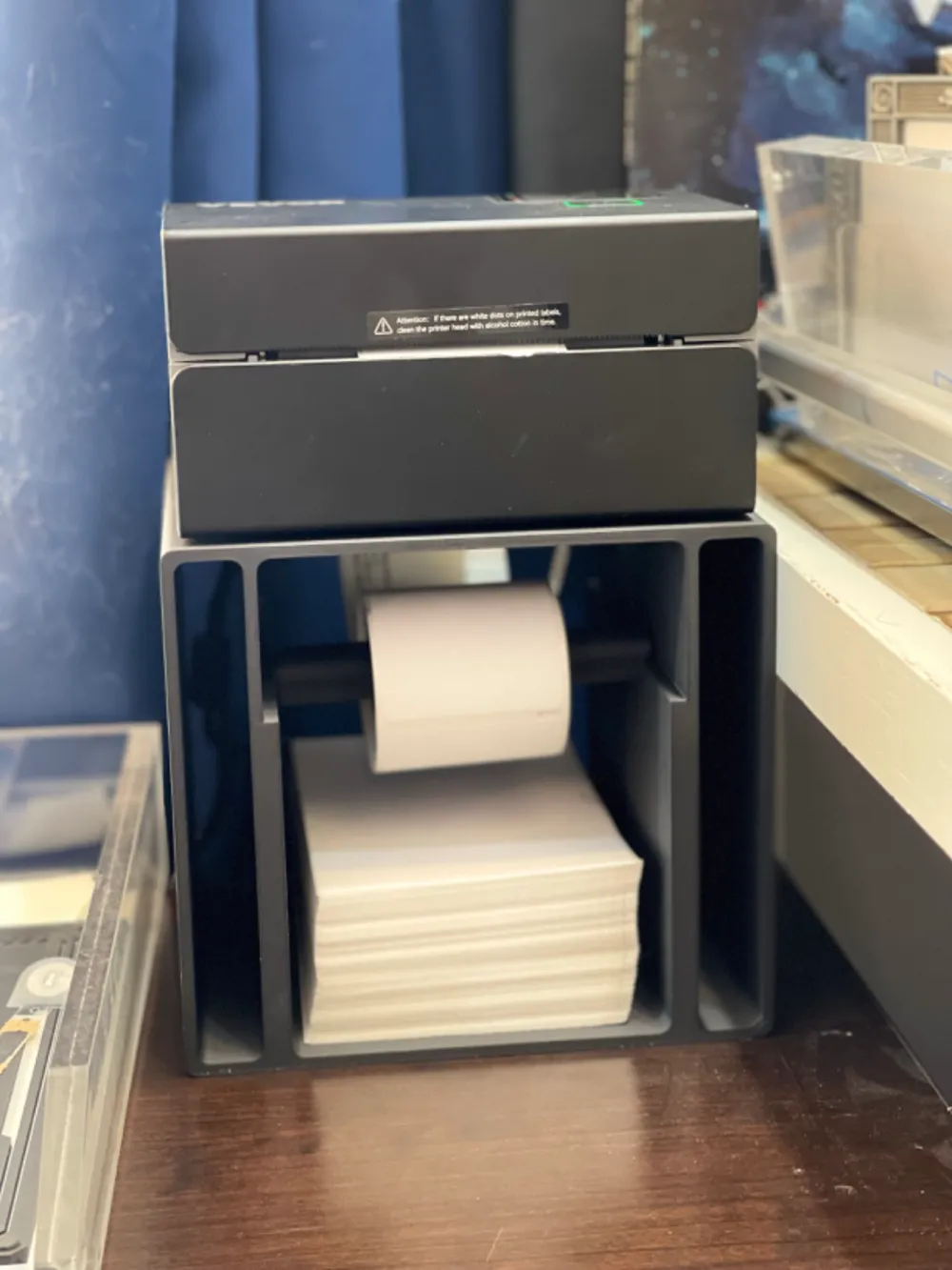 Stack + Roll Combo Thermal Label Printer Stand Remixed by AeonJoey ...