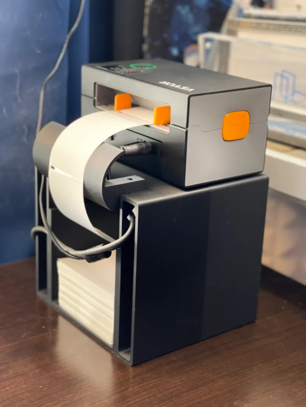 Stack + Roll Combo Thermal Label Printer Stand Remixed by Joey Lopez ...