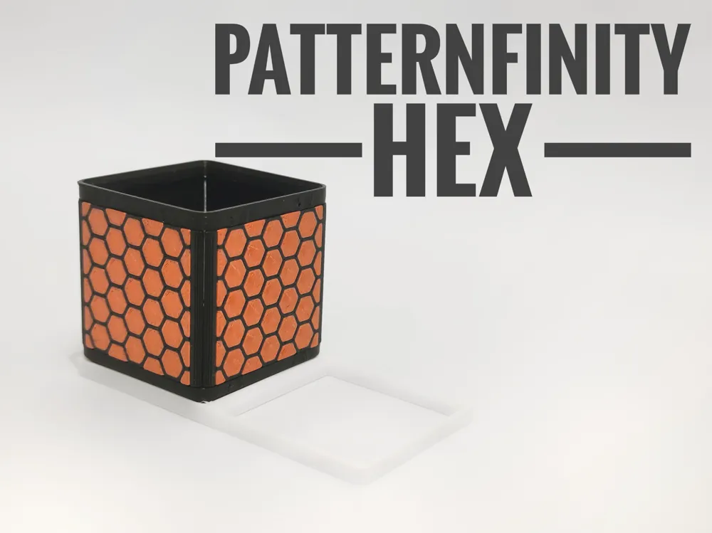 Patternfinity Hex – Gridfinity Bin Remixed by DjangoCashflow - MakerWorld