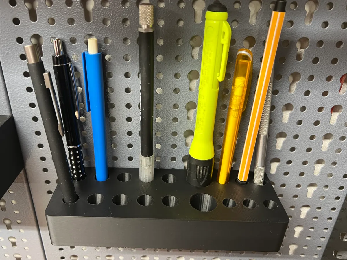 Küpper Pegboard Universal Pen Holder - Free 3D Print Model - MakerWorld