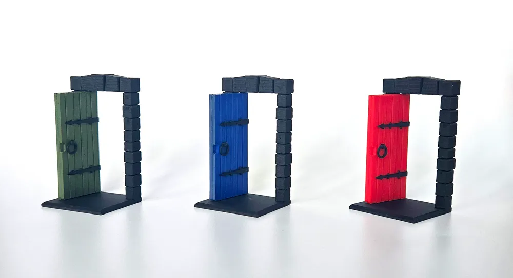 Medieval Gate for Zombicide Black Plague - Free 3D Print Model - MakerWorld