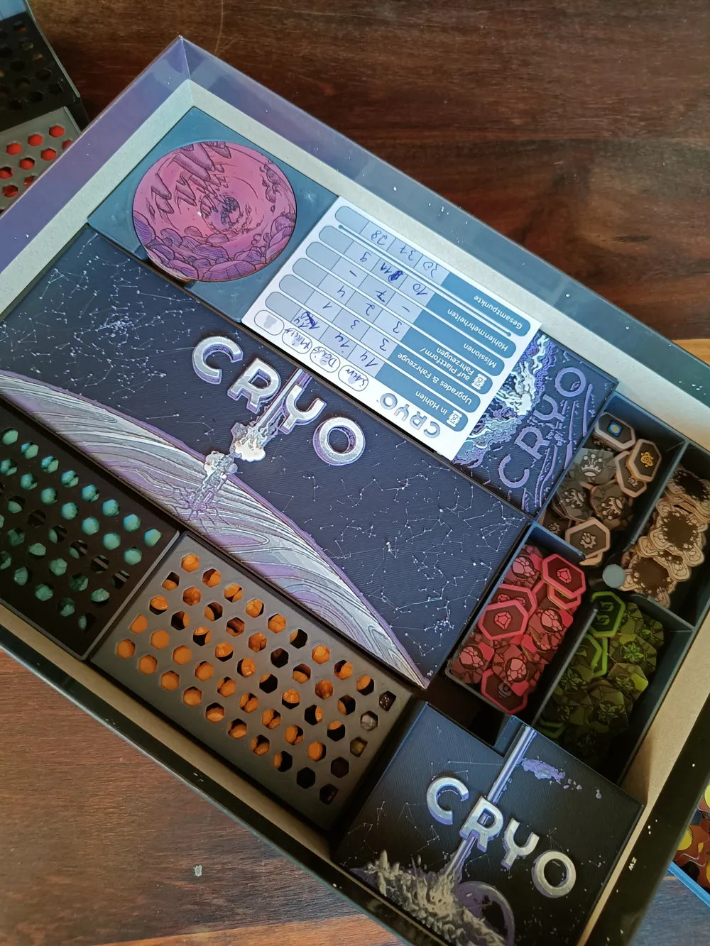 Cryo Board Game Insert - Chroma Canvas Edition - Free 3D Print Model ...