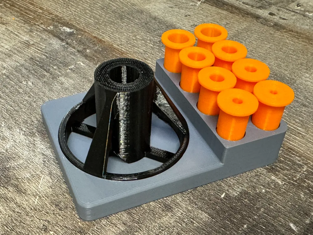 Drill jig for perfect holes (from 3mm to 10mm) Remixed by Keyline Studio - MakerWorld