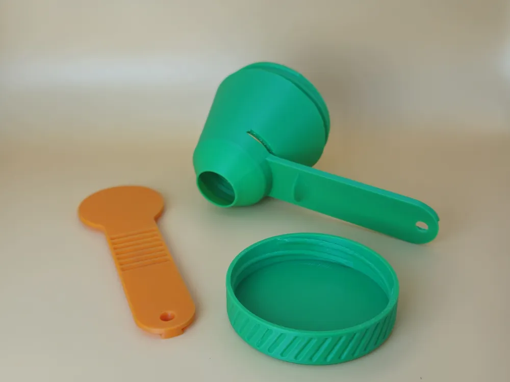 50g On-the-go Protein Scoop V1 - Free 3D Print Model - MakerWorld