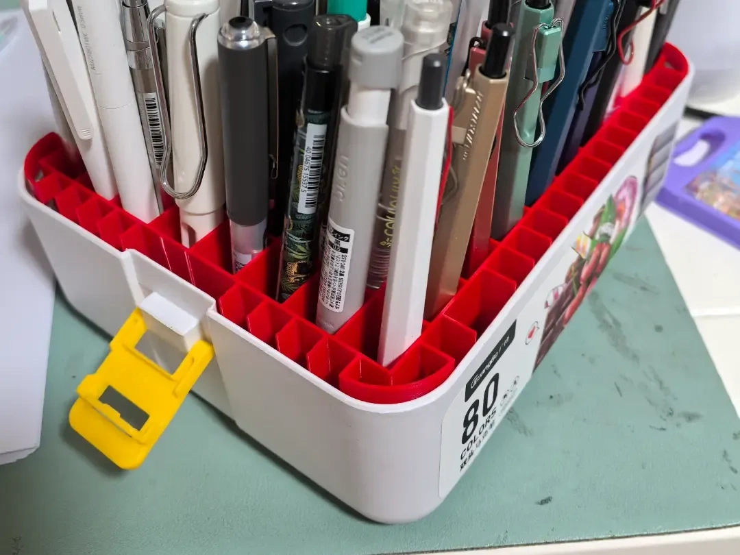 Wide Marker Box with Internal Grids by 倪小超 MakerWorld: Download Free 3D ...