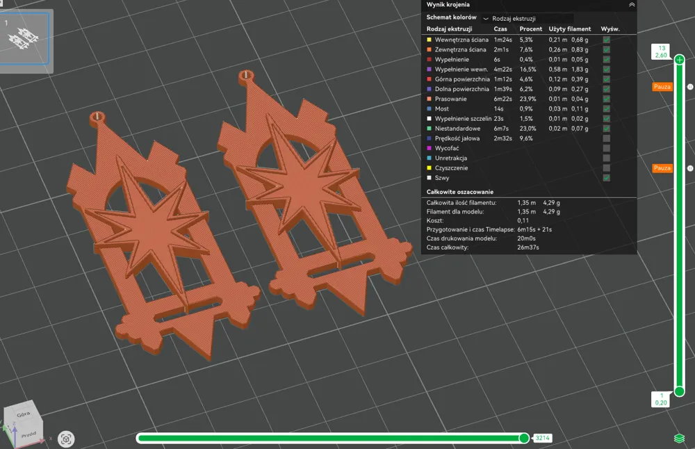 Gothic Window Star Earrings Free Commercial Use - Free 3D Print Model ...