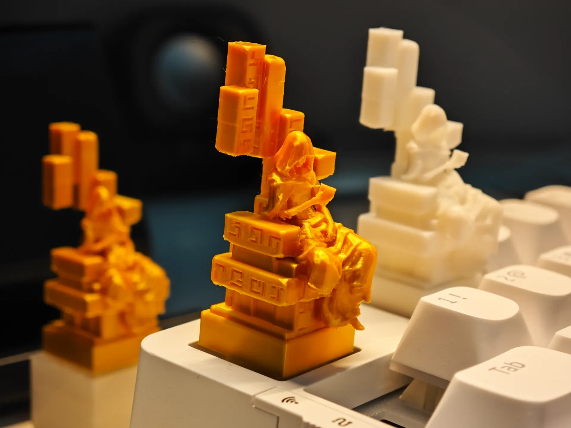 【Genshin Impact】Statues of The Seven·Geo Keycap by Tuz - MakerWorld