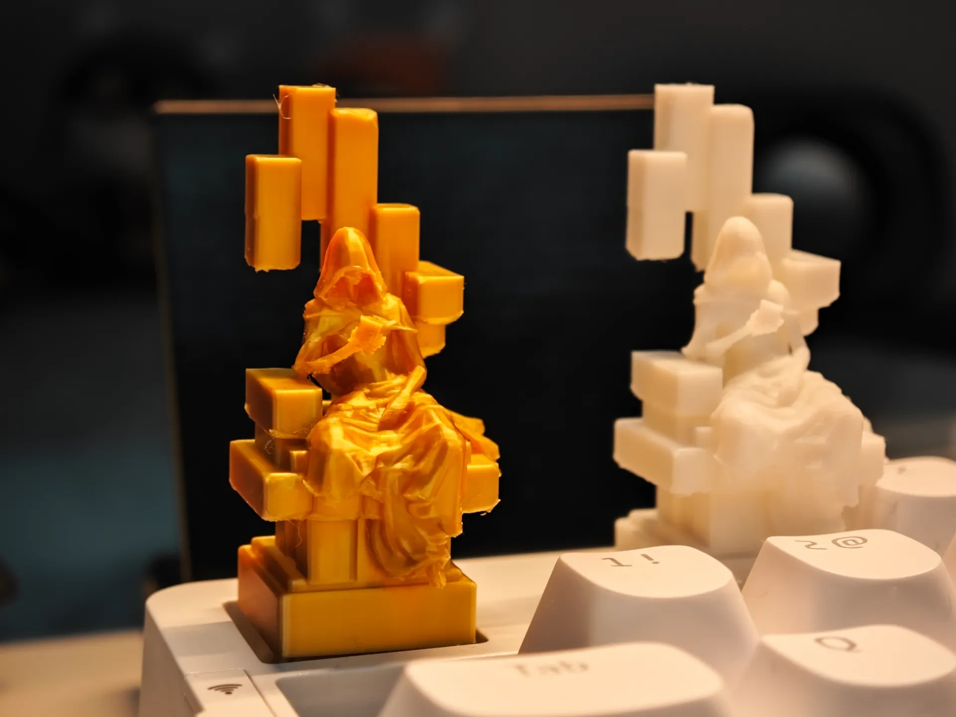 【Genshin Impact·Seven Gods Statue】——Zhongli·Geo God Statue Keycap by ...