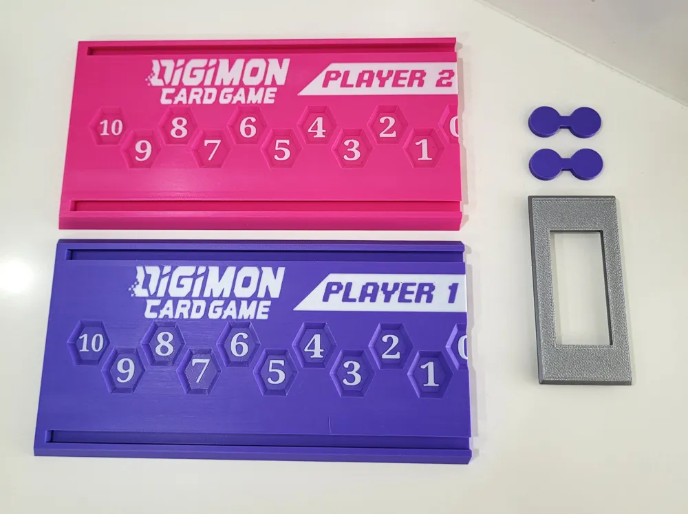 Digimon Card Game Memory Gauge Sliding - Free 3D Print Model - MakerWorld