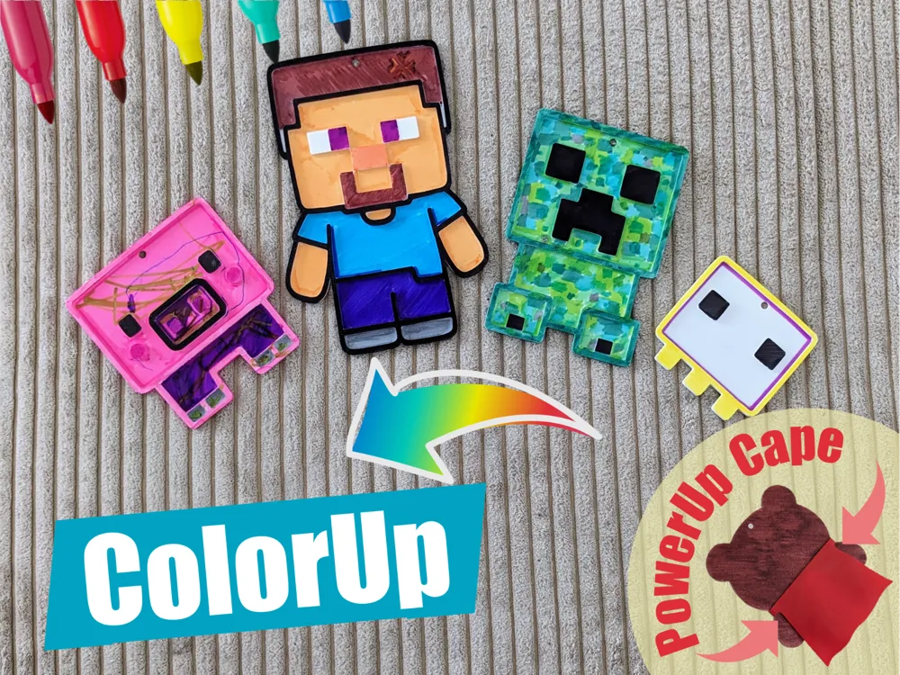 ColorUp - Minecraft Creeper, Steve, Pig Colouring by FilamentFool ...
